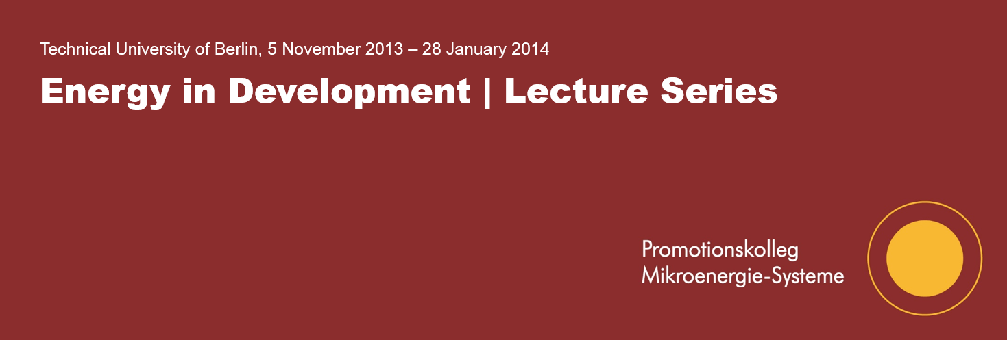 Energy in Development - Lecture Series - energypedia