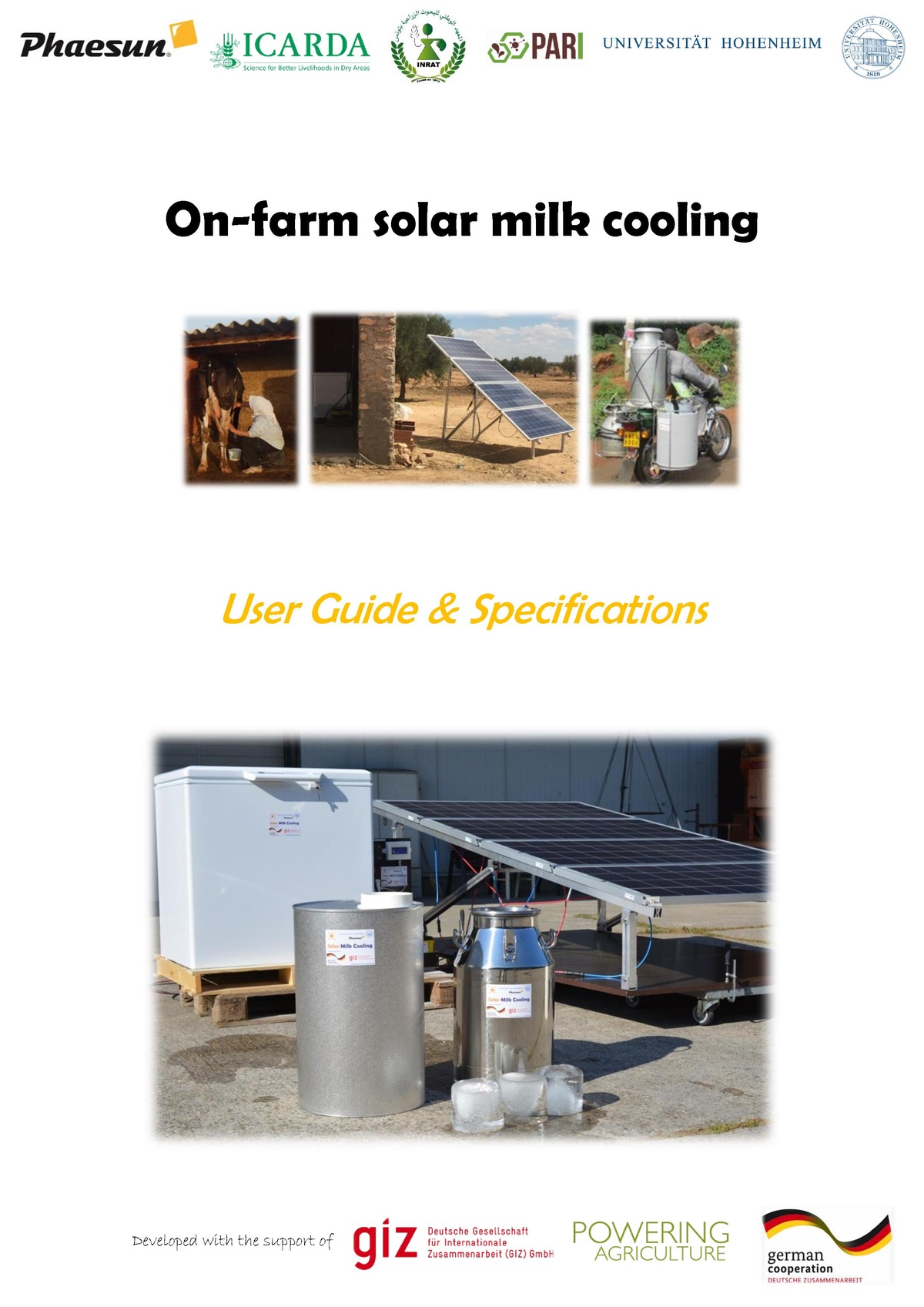 File:User Guide - On-farm Solar Milk Cooling System.pdf - energypedia