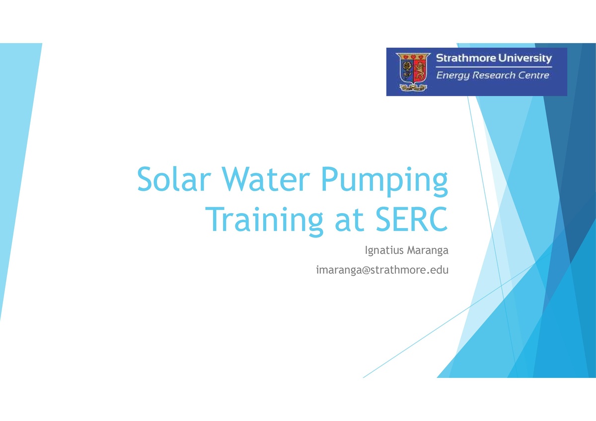 File:Solar Water Pumping Training at SERC.pdf - energypedia