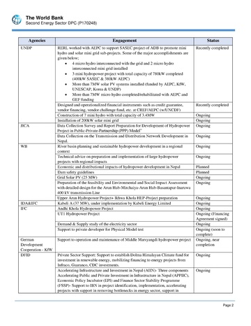 File:Overview of Development Partner Activities.pdf - energypedia