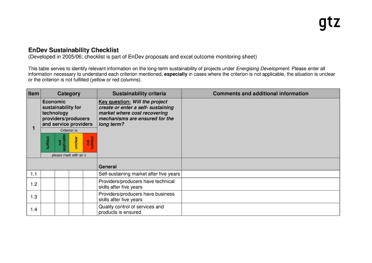 File:GIZ EnDev Checklist on sustainability-2006.pdf - energypedia