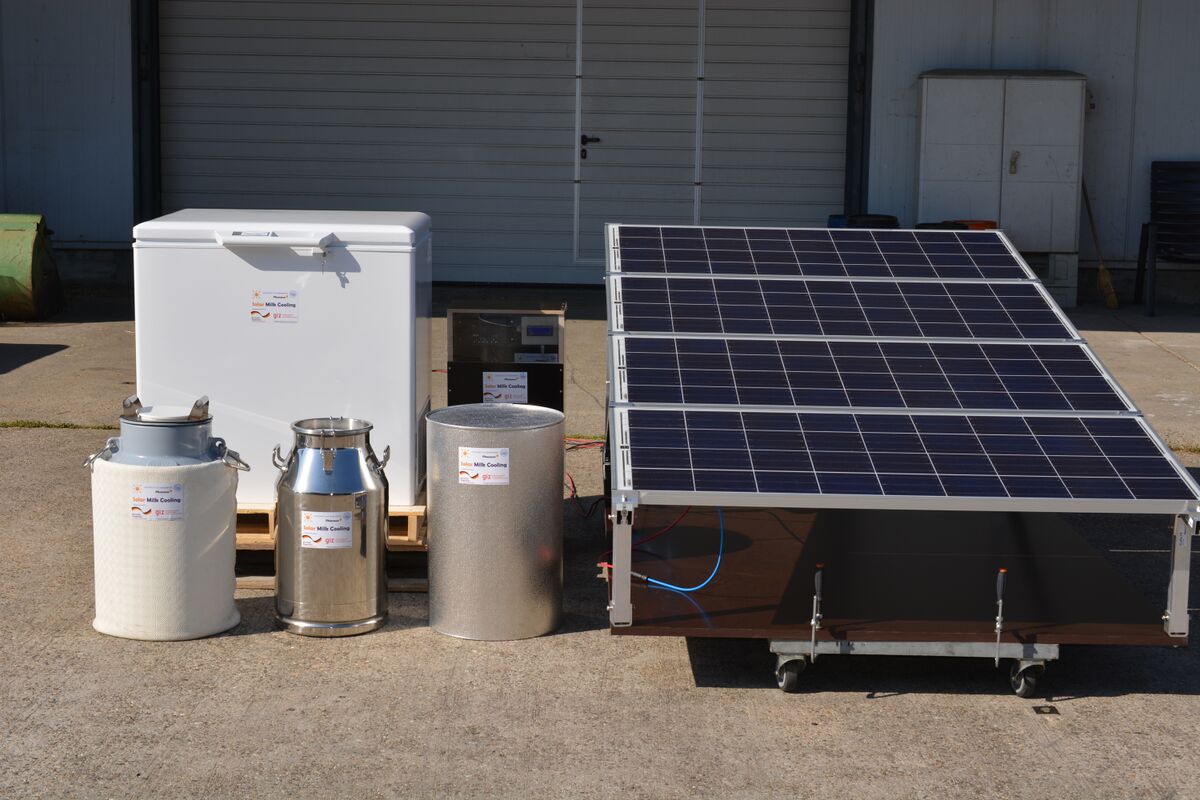 Solar Milk Cooling with Insulated Milk Cans - energypedia