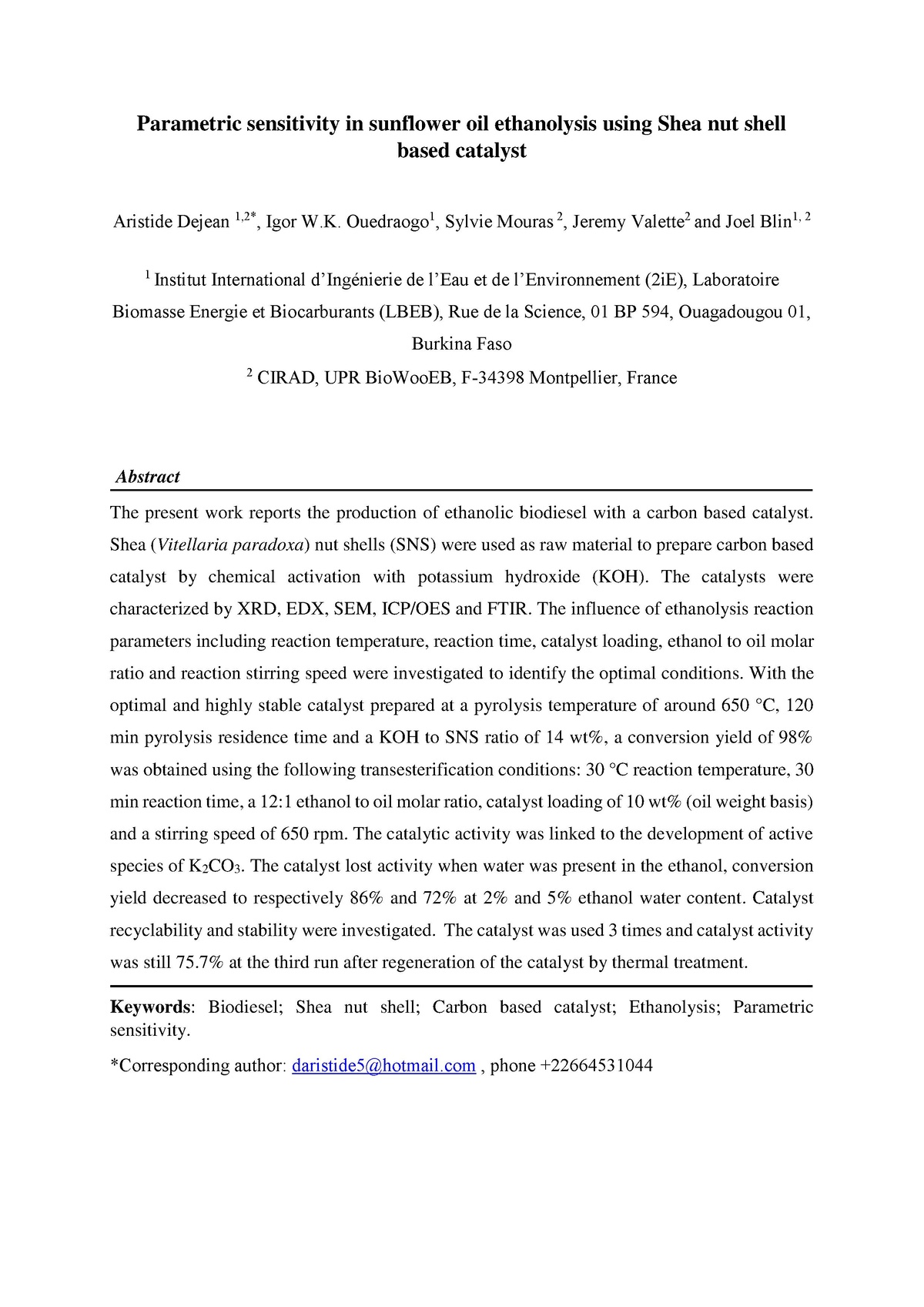 File:24. RERIS-Mr. Aristide Dejean-parametric-sensivity-in-sunflower ...