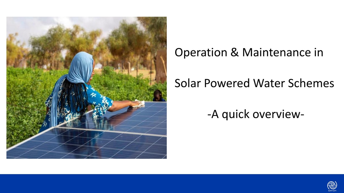 File:Operation and Maintainance in Solar Powered Water Schemes 2021.pdf ...